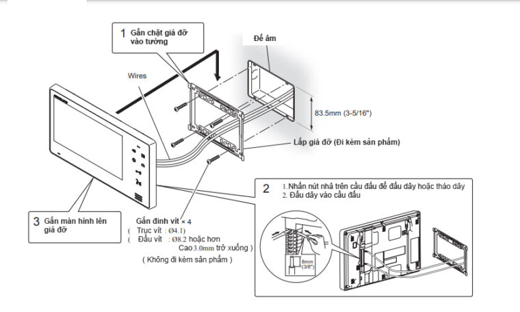 Chuông cửa có hình Japan AIPHONE JOS-1VW